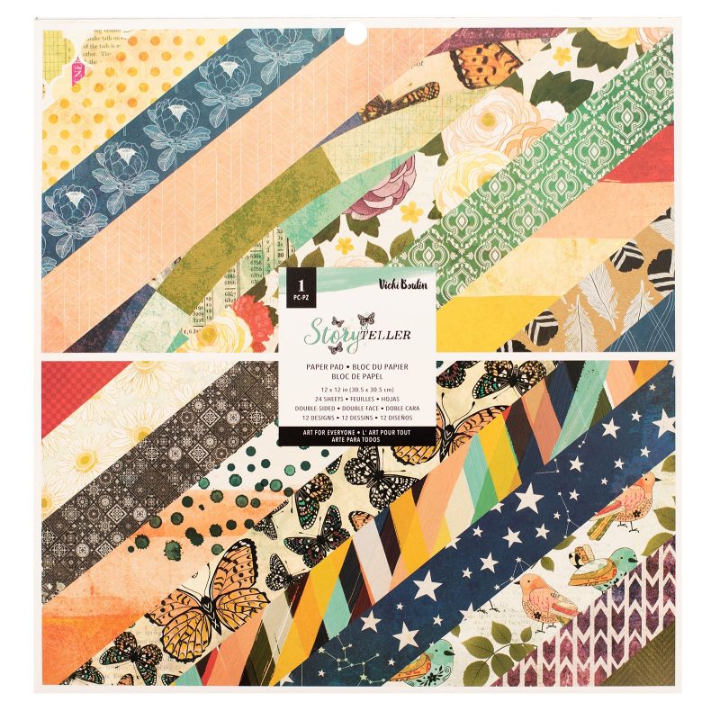 PAPER PAD STORYTELLER – 12 X 12 – DOUBLE-SIDED – 24 SHEETS – Scrapbook